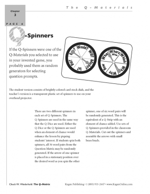 Cooperative Learning & Higher Level Thinking -The Q Matrix - Kagan ...