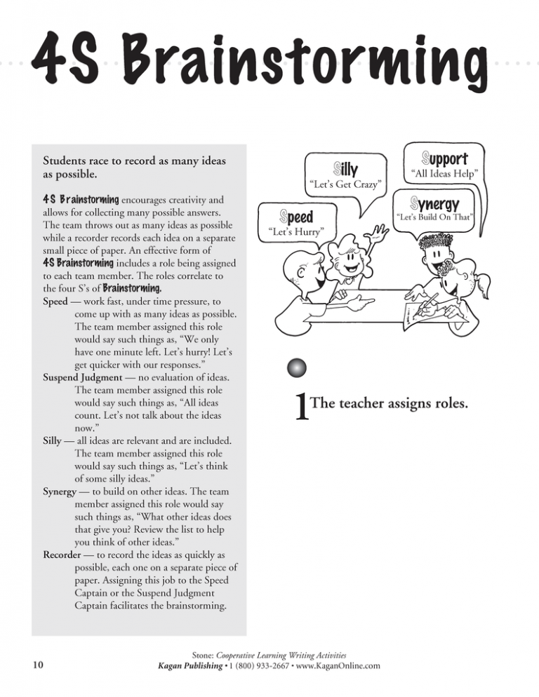 Cooperative Learning Writing Activities - Kagan Australia