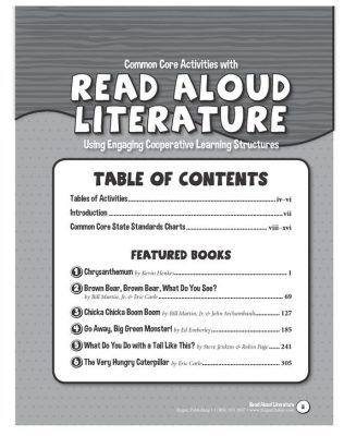 Read Aloud Literature Activities PreK-Using Engging Cooperative ...