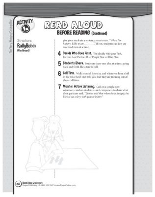 Read Aloud Literature Activities PreK-Using Engging Cooperative ...