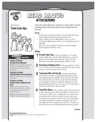 Read Aloud Literature Activities PreK-Using Engging Cooperative ...