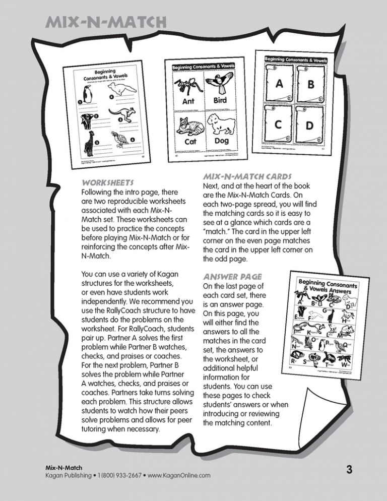 Mix-N-Match Book - Primary - Kagan Australia