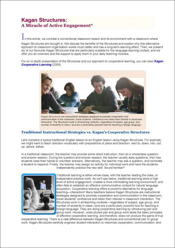 Articles by Dr. Kagan - Kagan Australia