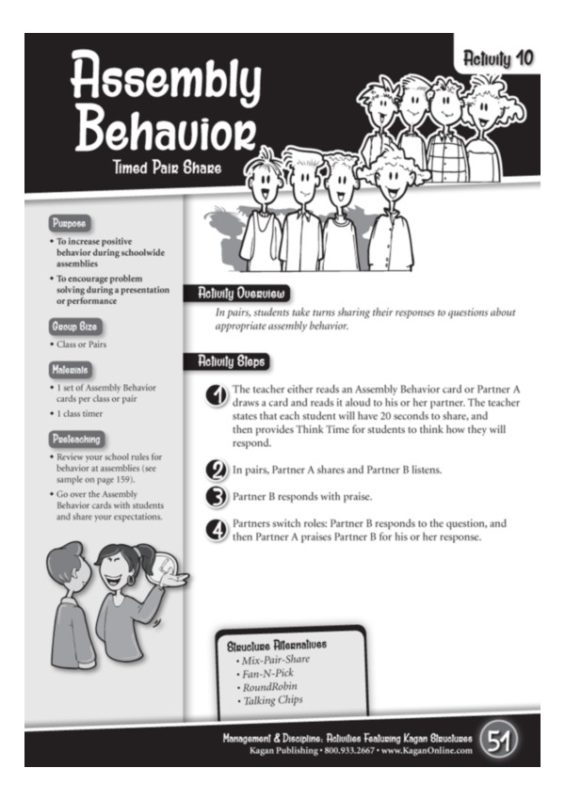 Management & Discipline - Activities Featuring Kagan Structures - Kagan ... Management & Discipline - Activities Featuring Kagan Structures - Kagan ...